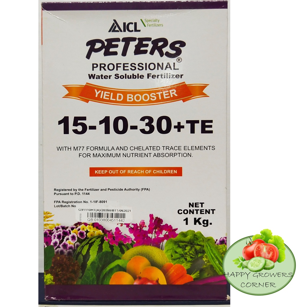PETERS PROFESSIONAL WATER SOLUBLE FERTILIZER ORIGINAL PACKAGING (1 KGS ...