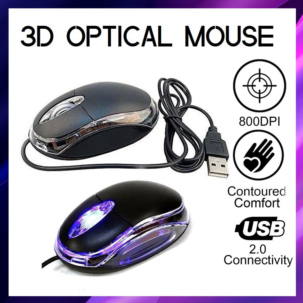 Universal Optical Mouse 800DPI mini Usb wired mouse For PC Laptop ...