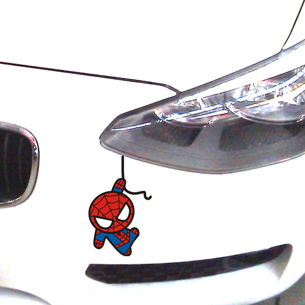 Spider Man Cartoon Car Motorcycle Bumper Sticker Decal 12X19cm | Shopee ...