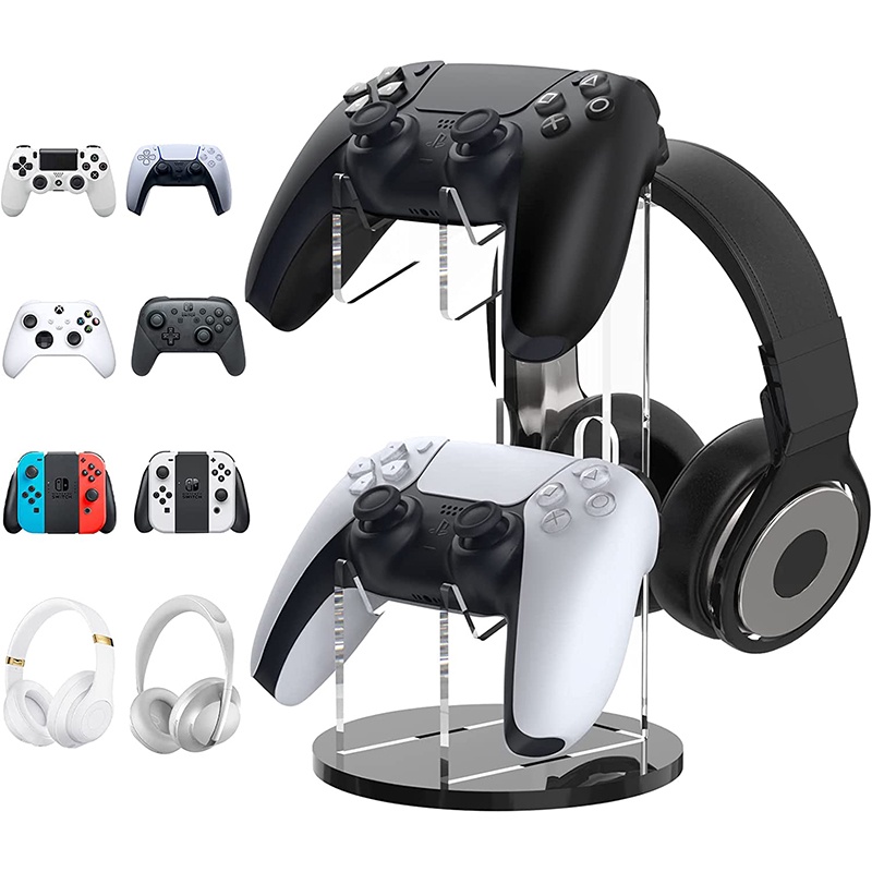 Universal Stand for Gamepad and Headphone Stand, 2 in 1 Game Controller ...