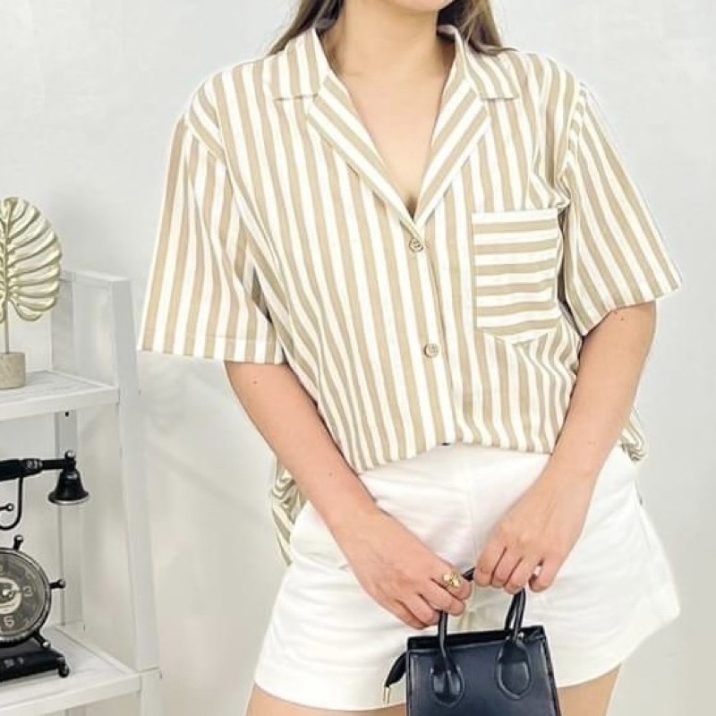 TORRY (Basic Button Down Collar TOP) | Shopee Philippines