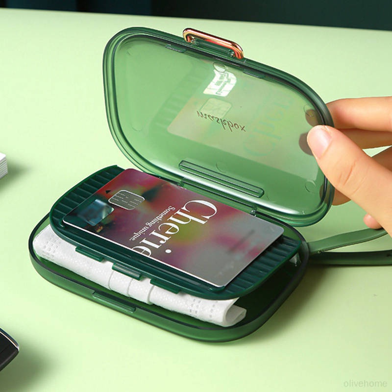 Mask Storage Box Carry-on Mouth And Nose Mask Temporary Storage Clip ...