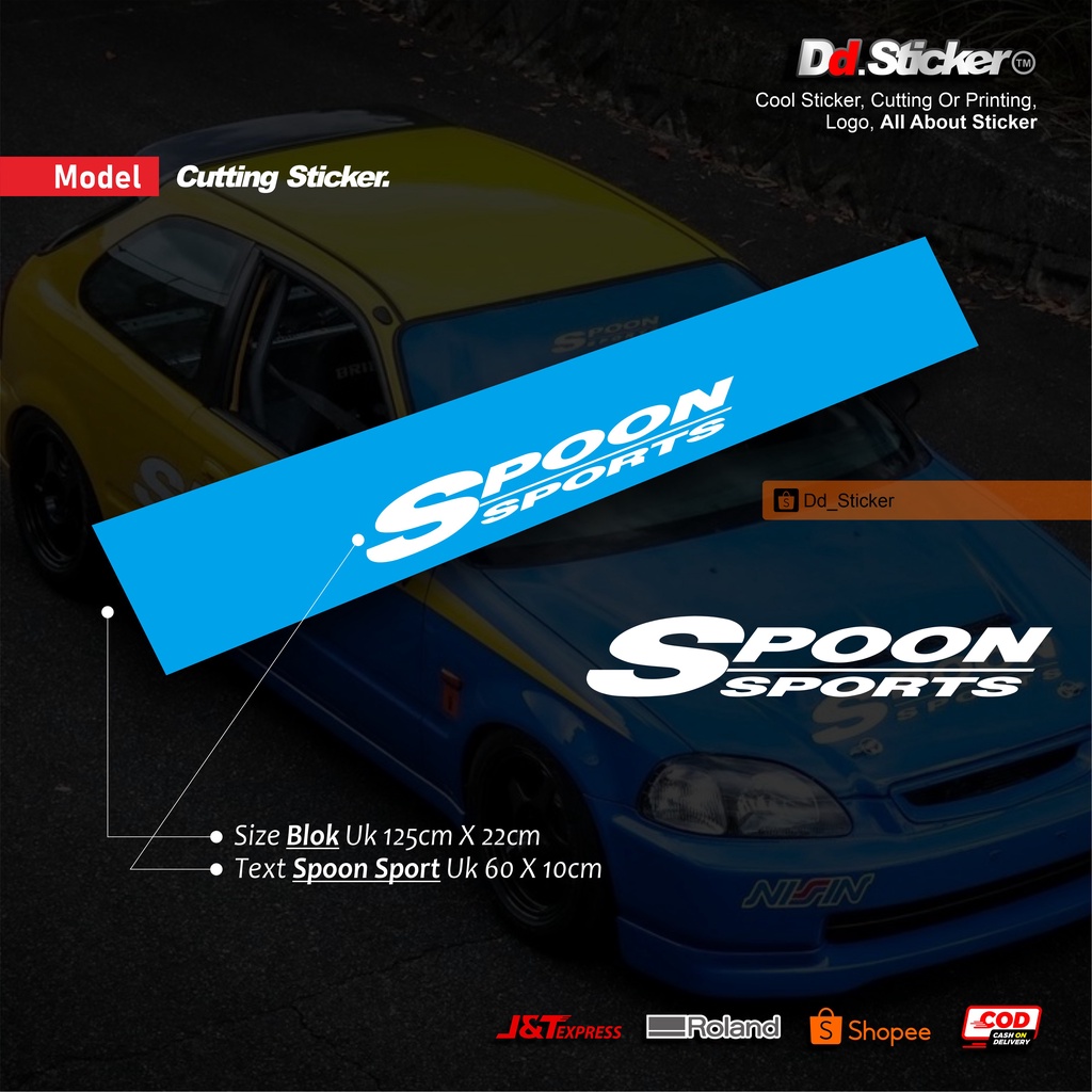 Sticker SPOON SPORTS Windshield | Windshield Sticker | Shopee Philippines