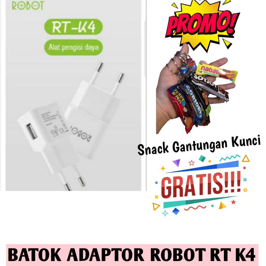 Rt-k4 1A Robot Adapter (1 Jar =35pcs) | Shopee Philippines