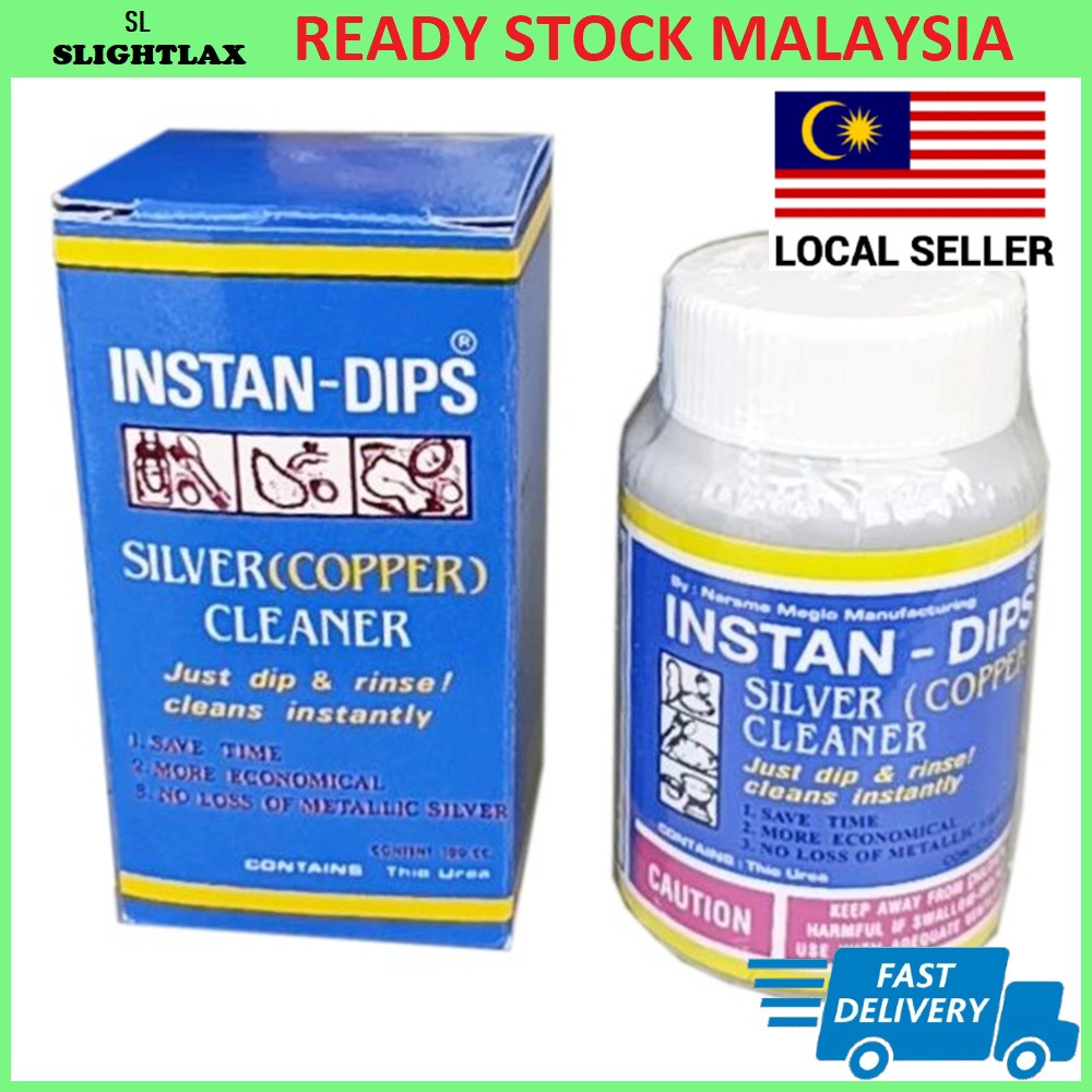 100ml Silver Jewelry Cleaner Solution Instant Dip Polishing Silver ...