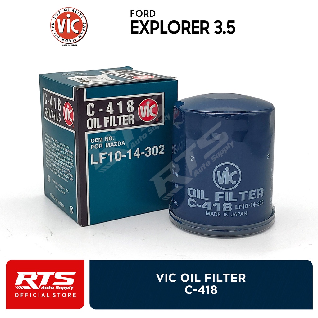 Vic Oil Filter Ford Explorer 3.5 2012 - Up C-418 1pc | Shopee Philippines