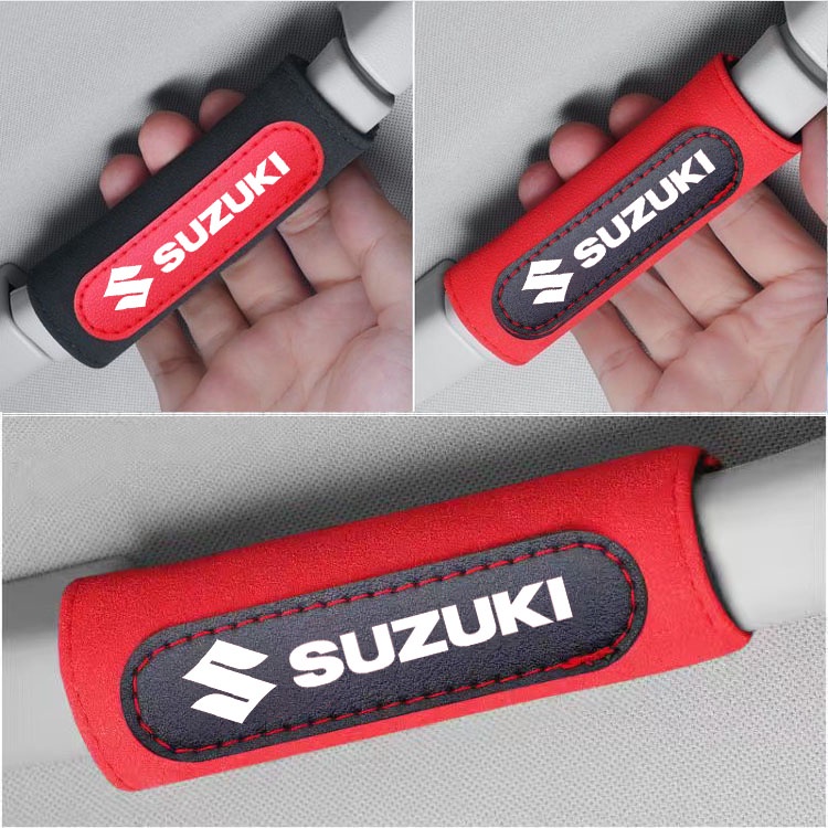 1/2pcs Car Interior Roof Handle Protector Leather Car Armrest Cover For ...