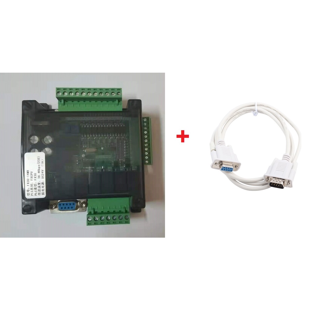 Fx3u 14mr Plc Industrial Control 8 Input 6 Outputs Analog 6ad 2da Modbus Rs485 Shopee Philippines 