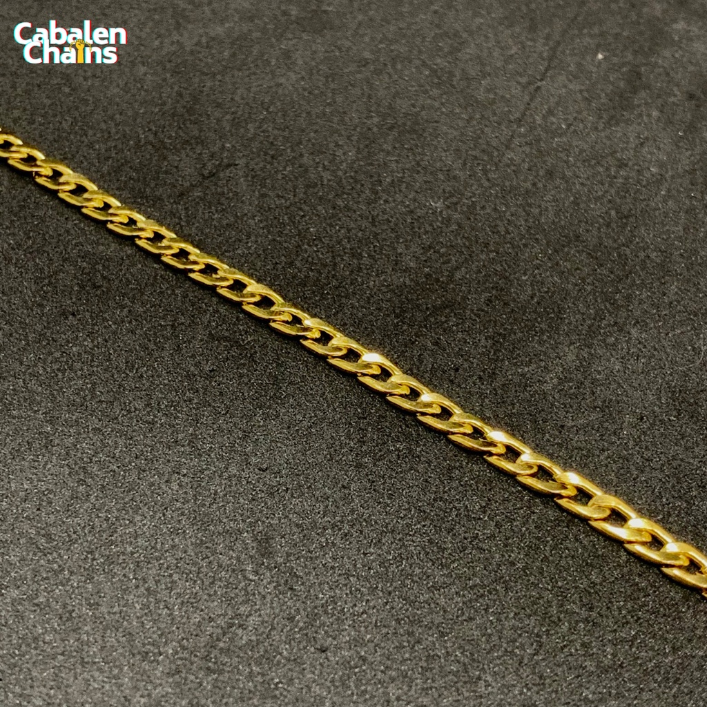 Cabalen Chains - Cuban II Necklace Gold Plated Stainless Steel Non ...