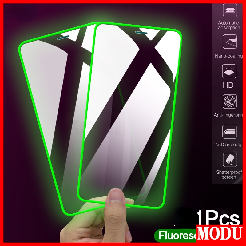 1-2PCS Fluorescent Screen Tempered Glass FOR Redmi 12C 9 9A 9C 9T 10 ...