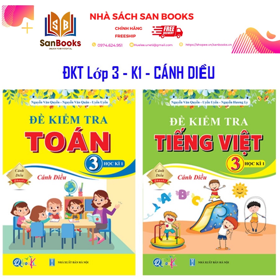 Book - Math and Vietnamese Test Combo for grade 3 - Semester 1 - Kite ...