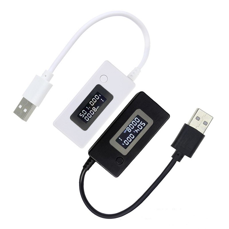 Mini Portable LCD USB Detector Voltmeter Ammeter Mobile Power Charger ...