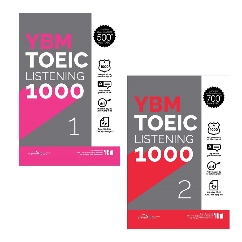 Book - YBM TOEIC Listening 1000: Vol 1 + Vol 2 (2-Book Set) | Shopee ...