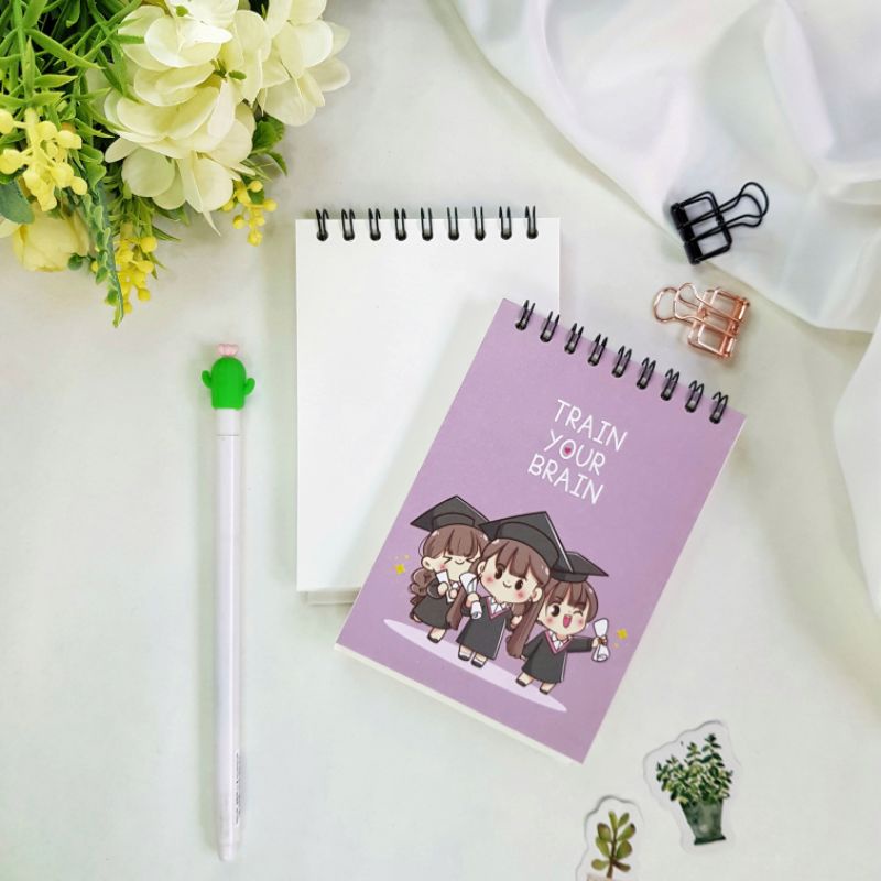 Motif RING NOTEBOOK / RING NOTEBOOK / CUTE MOTIF RING NOTEBOOK CONTENTS ...