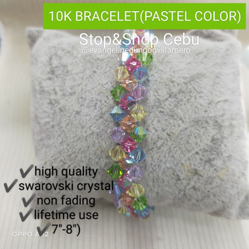STOP&SHOP CEBU 10K BRACELET(PASTEL COLOR)(7"-8') | Shopee Philippines