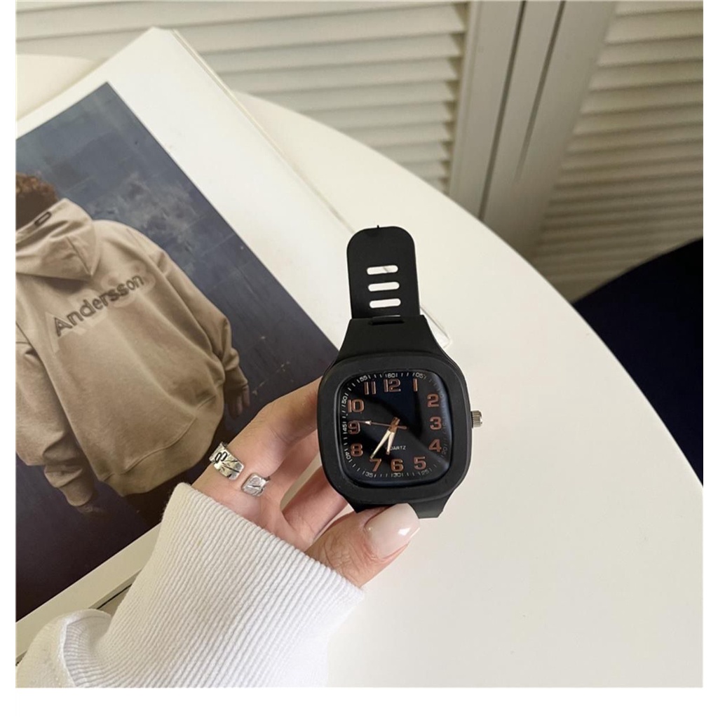 Korean Fashion Women's Watch Waterproof Analog Watch Sports Silicone ...