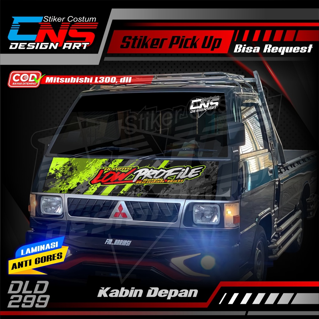 Low PROFILE all Pick Up L300 Front Cabin Decal Sticker, Futura/T120ss ...