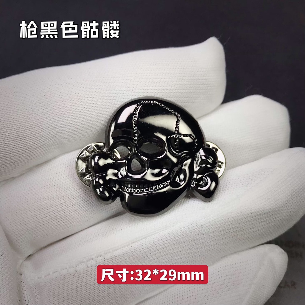 Vintage Prussian Skull Badge Iron Cross Empire Old-Fashioned Hat Pin ...