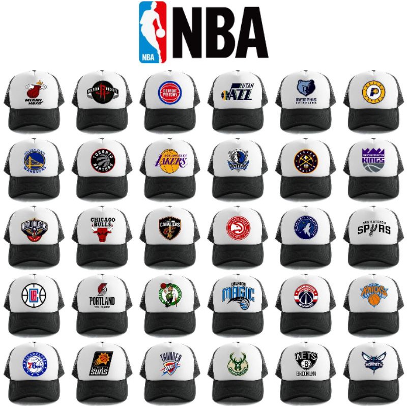 NBA TEAM LOGO TRUCKER CAP MESH CAP NET CAP | Shopee Philippines