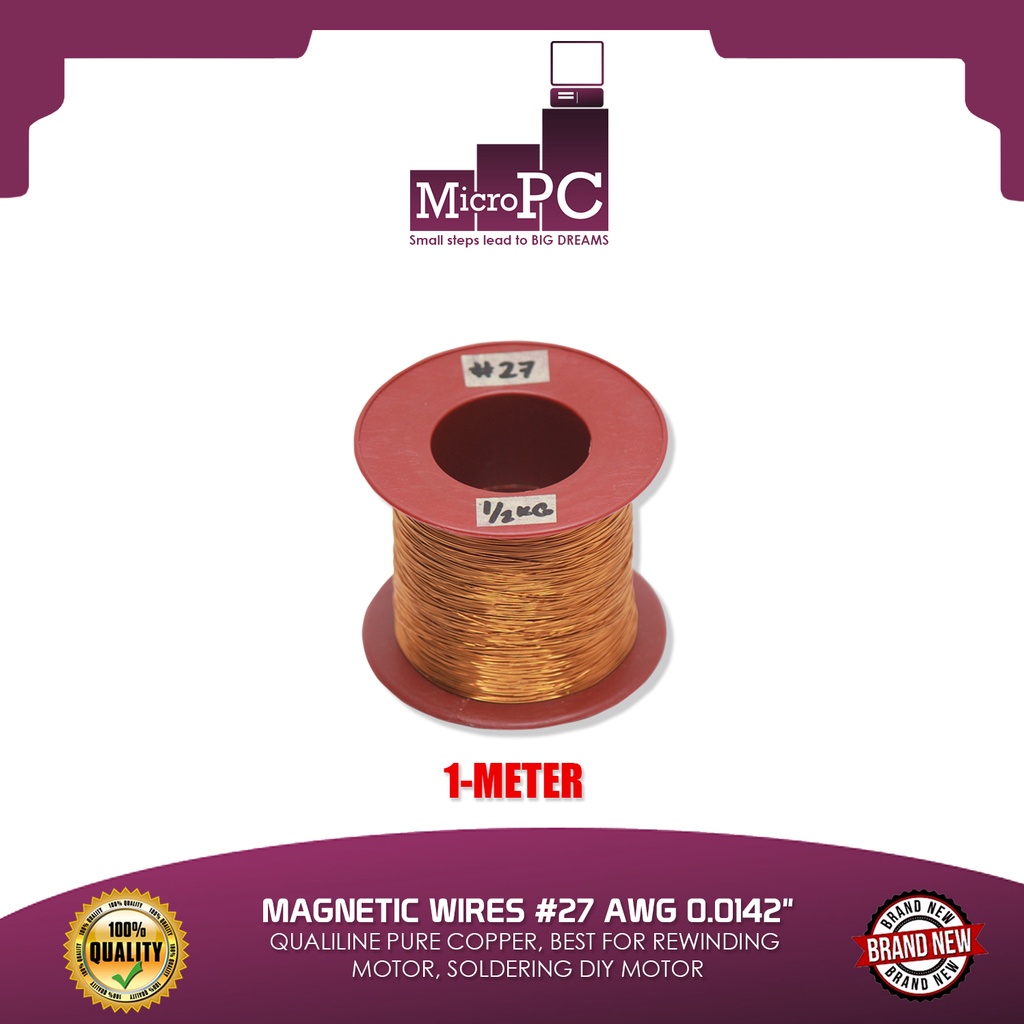 MAGNETIC WIRES #27 AWG 0.0142", QUALILINE PURE COPPER, BEST FOR ...