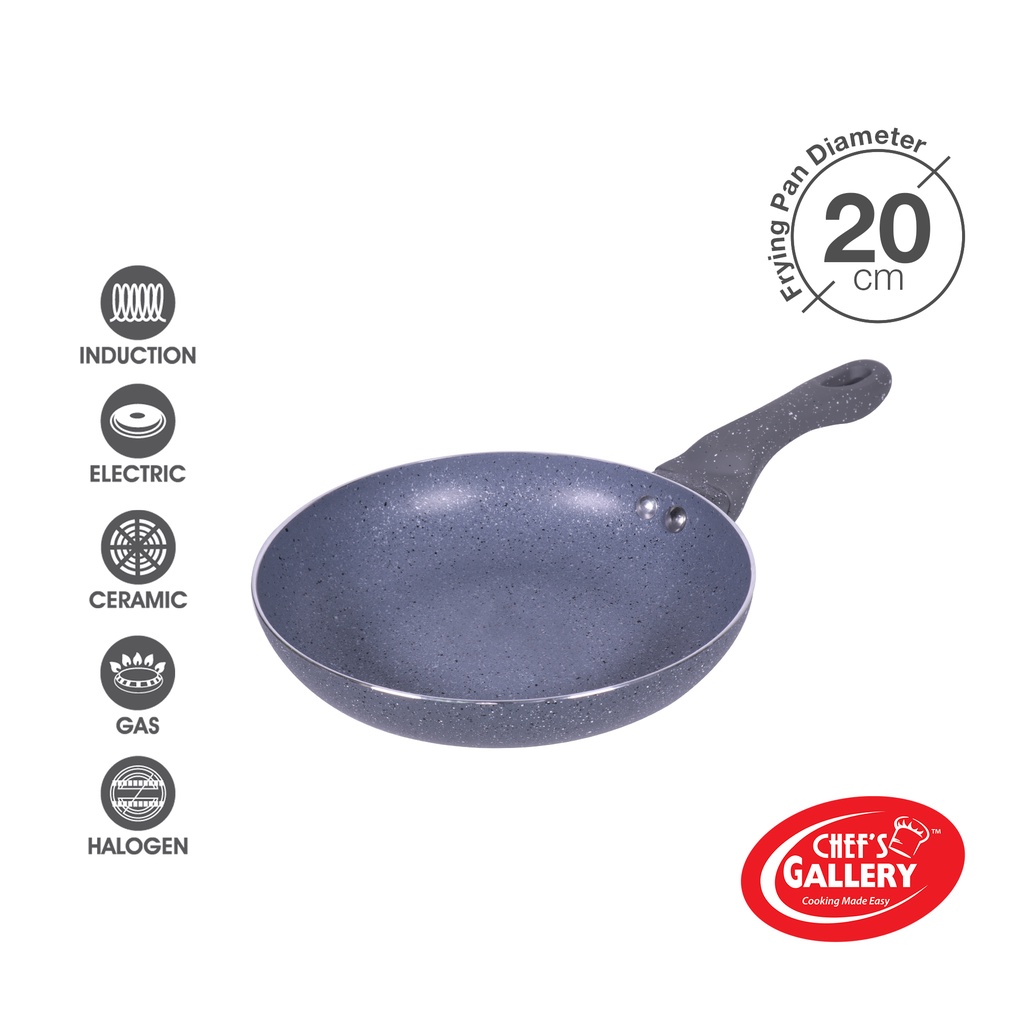 Chef's Gallery Marble Frying Pan 20cm | ILAG Non-Stick | PFOA Free ...