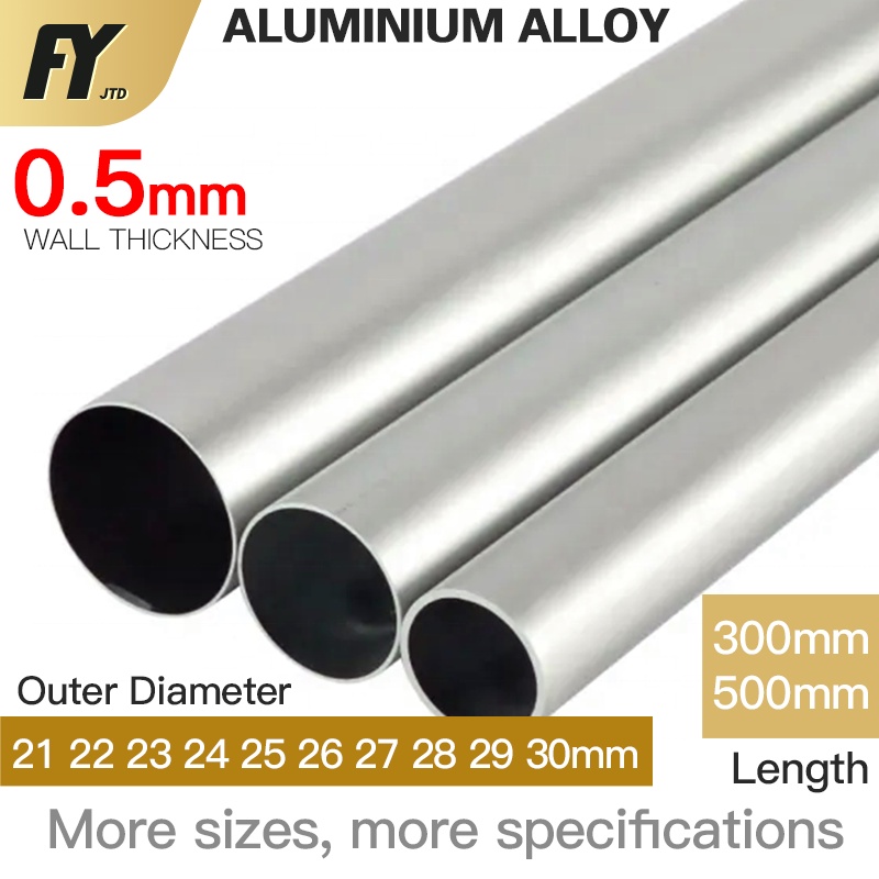 FUYI aluminum tube 0.5mm wall thickness 300mm 500mm length High Quality ...