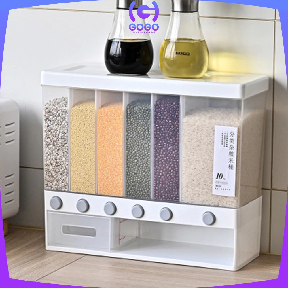 Gogo-c194 Dry Food Dispenser Cereal Grain Rice Storage Rice Box Food ...