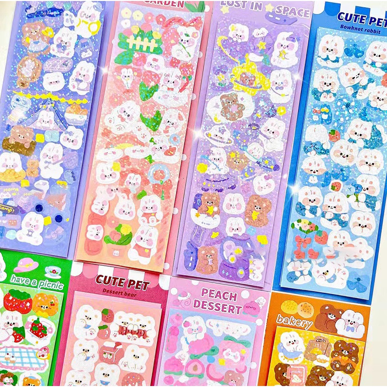 Cute Animal Style Goo Card Sticker DIY Scrapbook Decoration Sticker ...