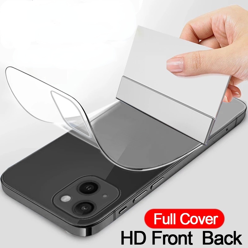 Front Back Full Screen Protector For iPhone 15 14 13 12 11 Pro Max ...