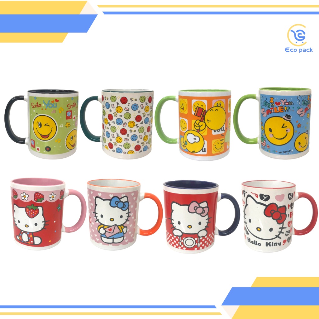 Ceramic Mug Set Character Design Coffee Mugs Assorted Design Creative ...