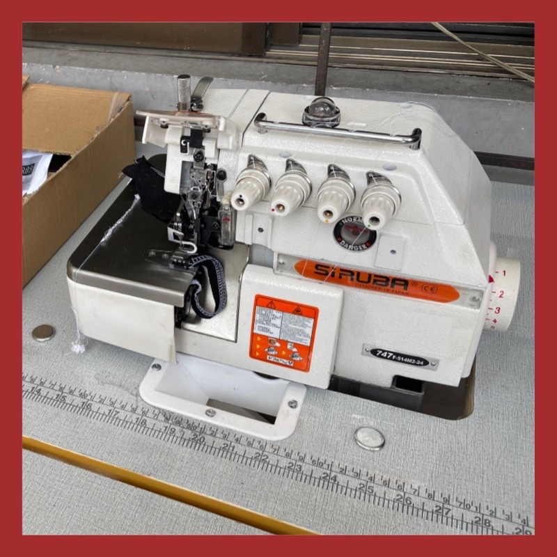 Edging machine SIRUBA 4 threads,Brand New and semi brand new | Shopee ...