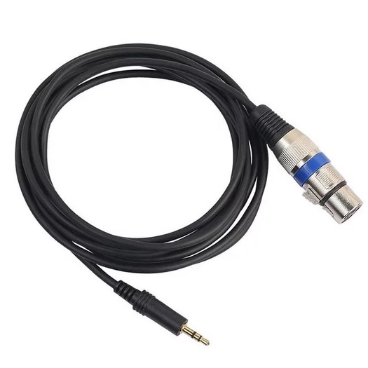 3.5 mm Stereo Male Plug to 3 Pin XLR Female Mic Audio Cable | Shopee ...