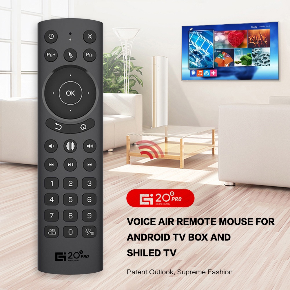 G20S PRO 2.4G Wireless Voice Fly Mouse Remote with 30 Buttons Electronic Smart Home Accessories ...