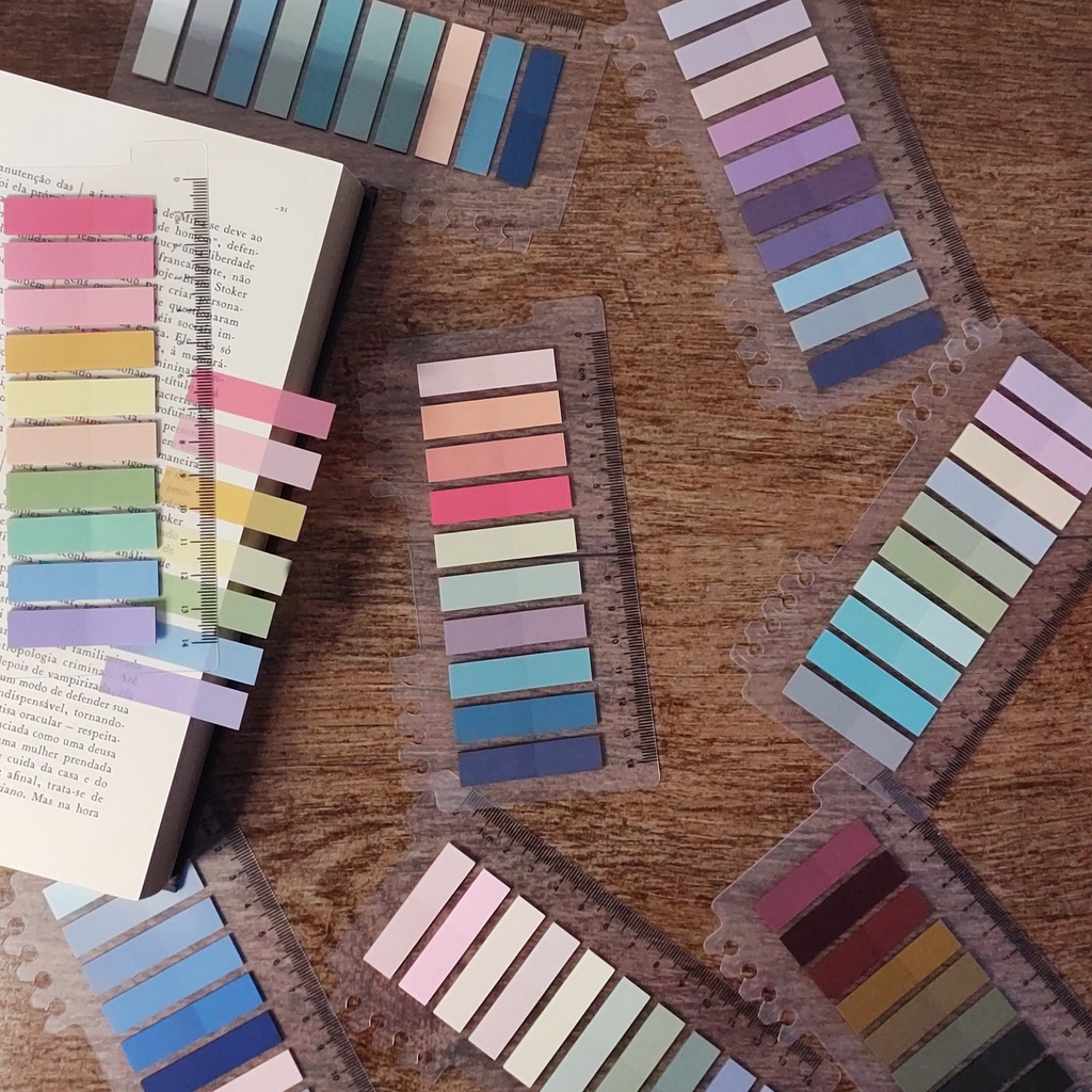 Sticky Notes with Ruler Mark It, Bookmarks, Bookmarks, Stationery ...