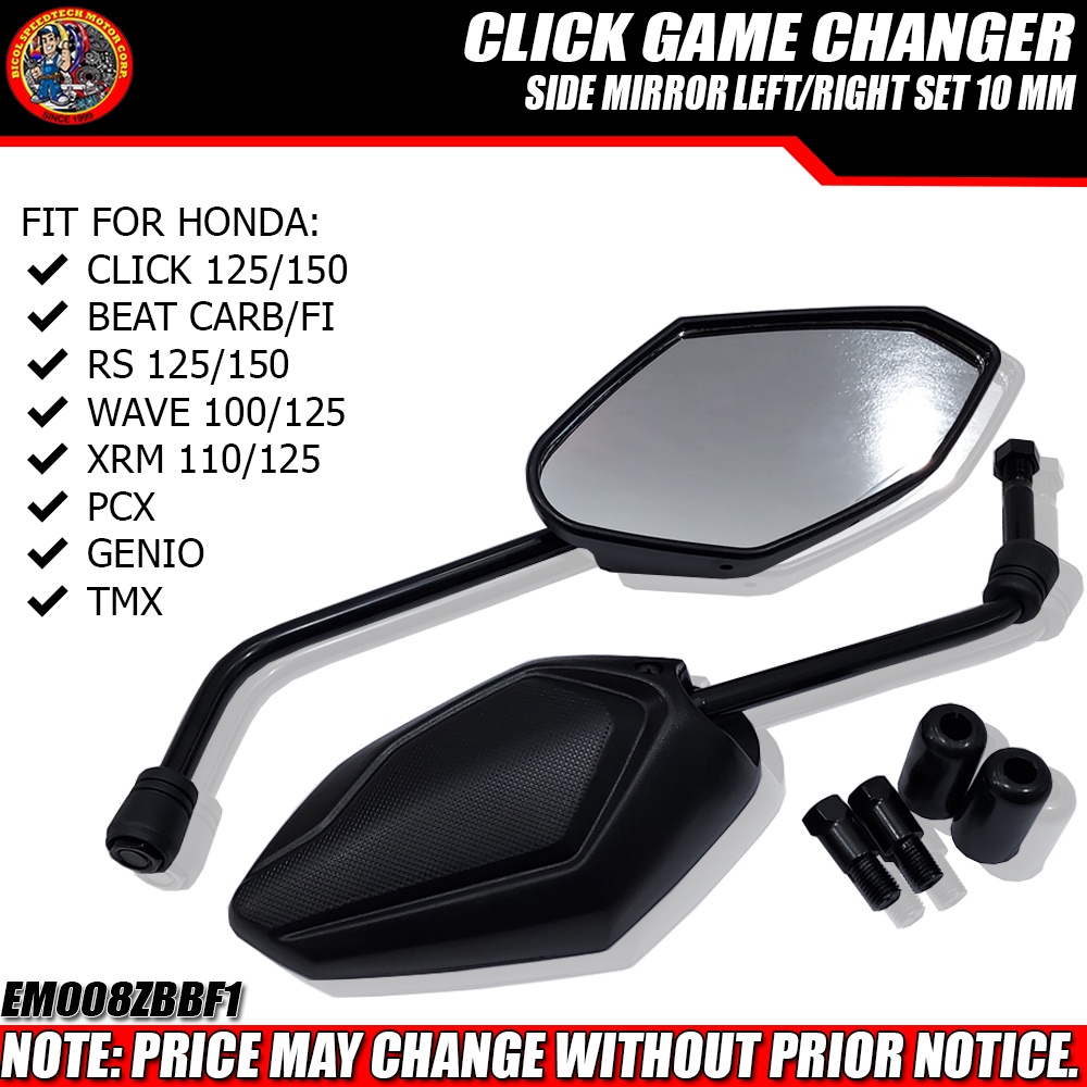 CLICK GAME CHANGE SIDE MIRROR LEFT/RIGHT SET 10 MM SIZE (EM008ZBBF1 ...