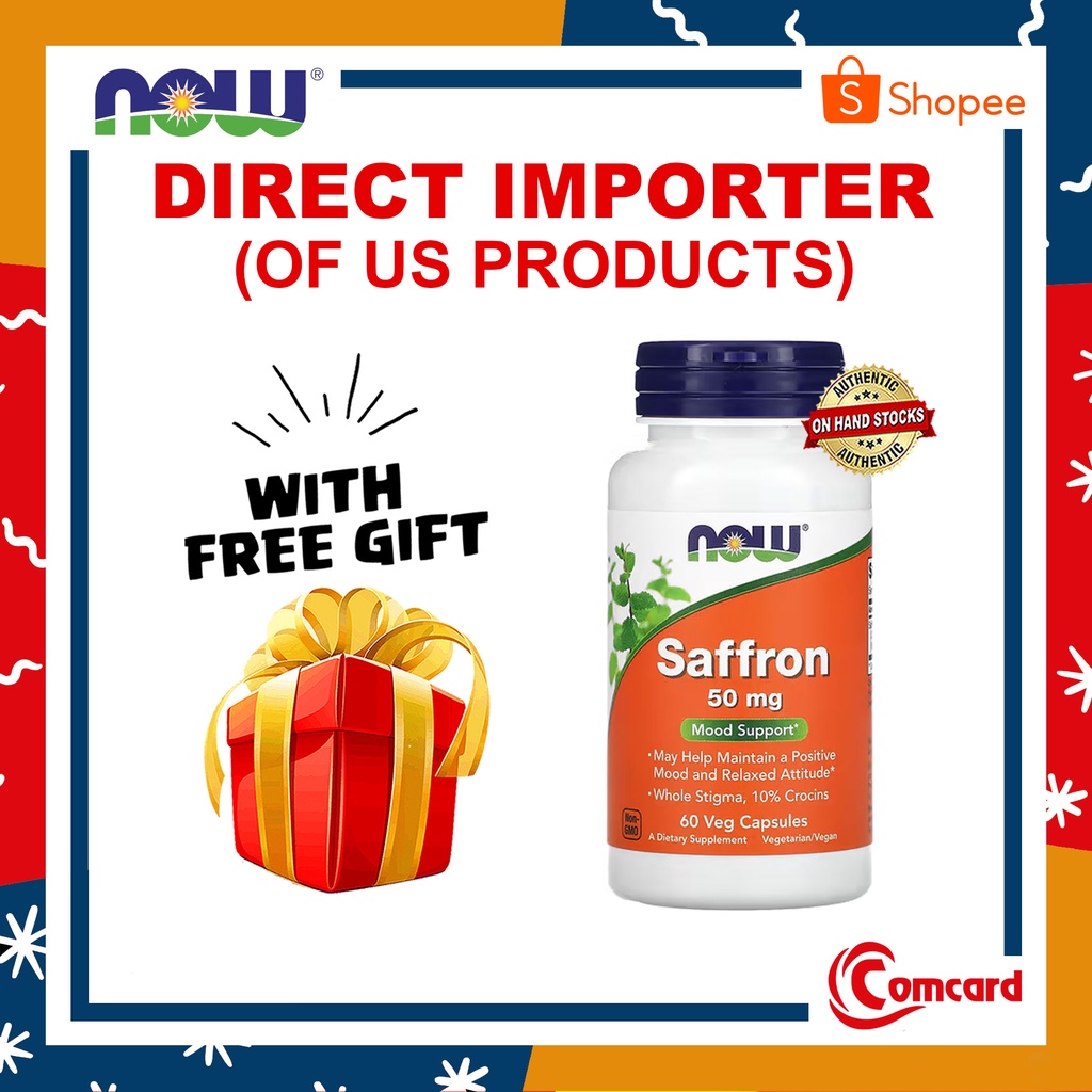 NOW Foods Saffron 50 mg 60 Veg Capsules | THE SLEEP SPECIALIST PH | CPM ...