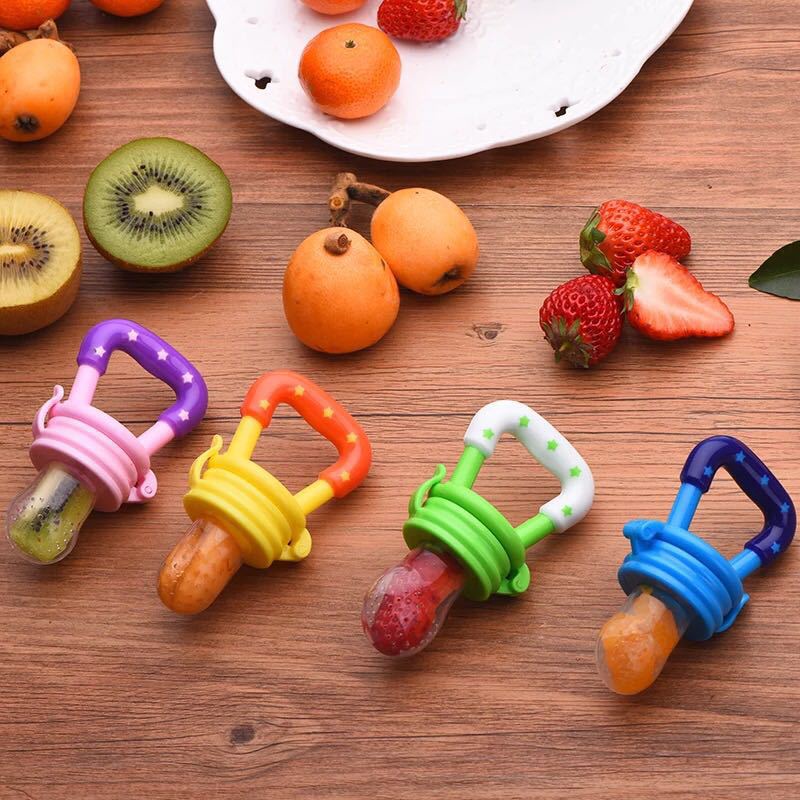 Baby Pacifier Fresh Food Fruit Nibble Feeder Nipple with Color Option ...