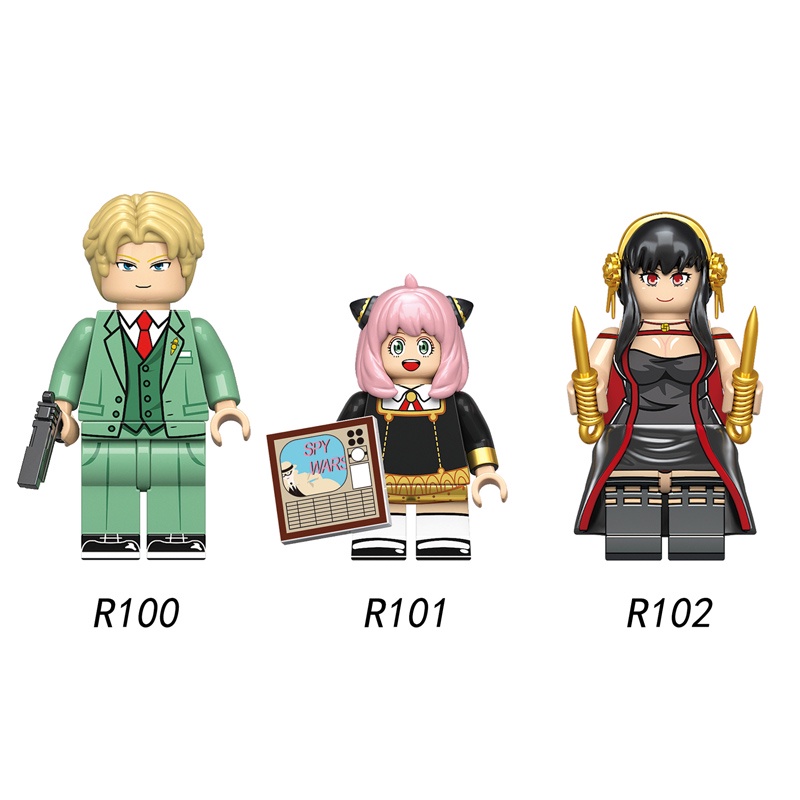 Spy Family Loid Yor Anya Forger Building Block Toys Gift | Shopee ...