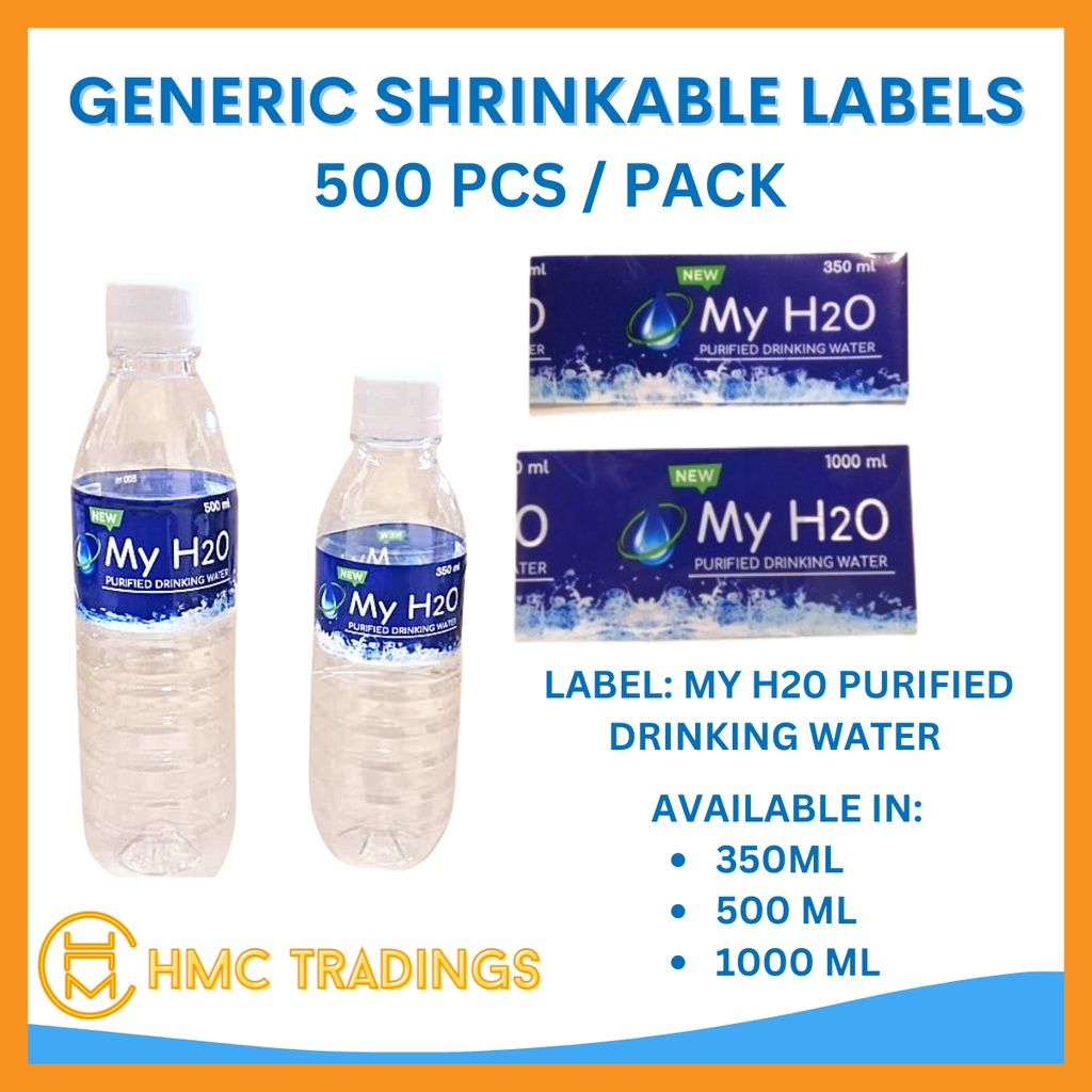 500 PCS GENERIC PET BOTTLE LABEL | Shopee Philippines