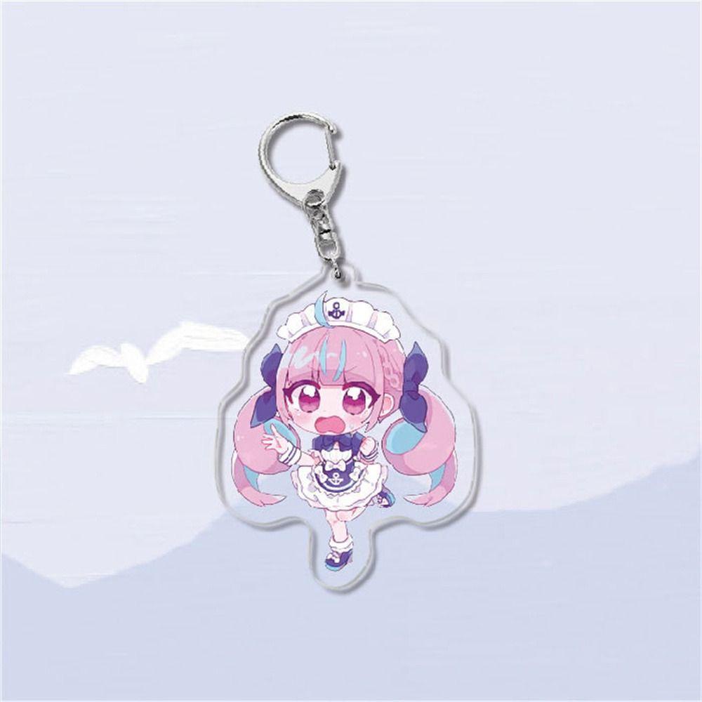 ELMER1 Hololive Key Chain 6cm Kawaii Ookami Mio Murasaki Shion Watson ...