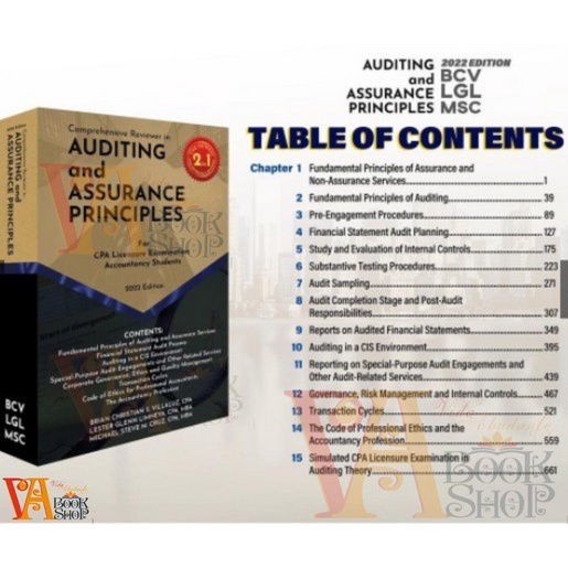 Comprehensive Reviewer in Auditing & Assurance Principles (2022 Ed.) by ...