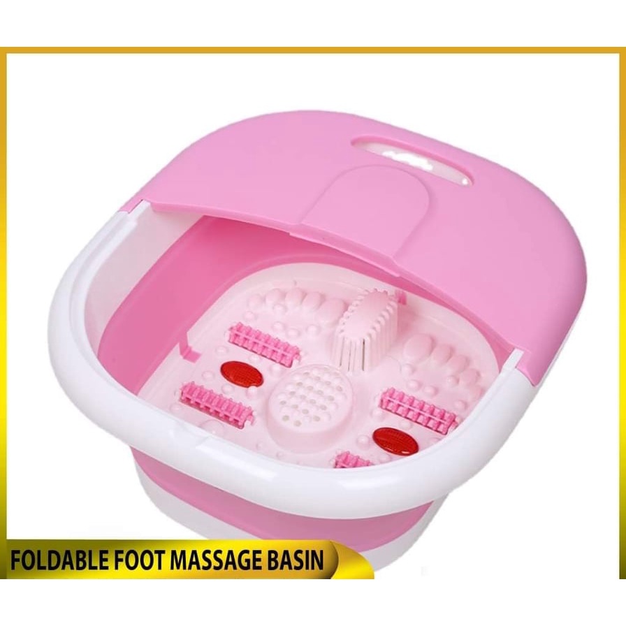 BF888-Foldable Foot Spa Tub Basin Collapsible Washing Basin Massage Spa ...