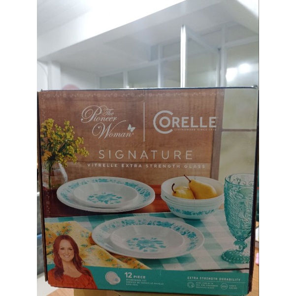 (Special Edition) The Pioneer Woman by Corelle Signature 4-Piece Dinner ...