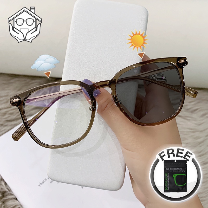 Photochromic Anti Radiation Eyeglass Shades For Woman Man Transition ...