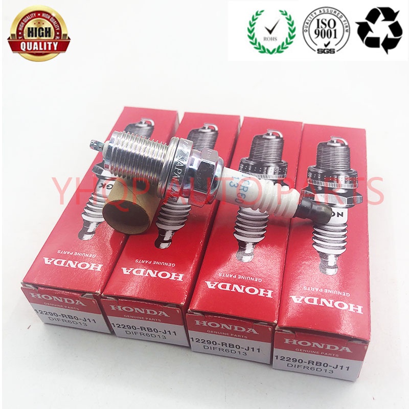 Honda CITY GM6 JAZZ GK BRV (2014-2020) Iridium Spark Plug (1.Set = 4 pcs) DIFR6D13 / 12290-RB0 ...