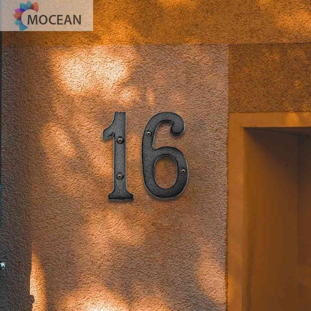 2021 Creativity Floating Modern Gate Digits 0 to 9 House Number Tag ...