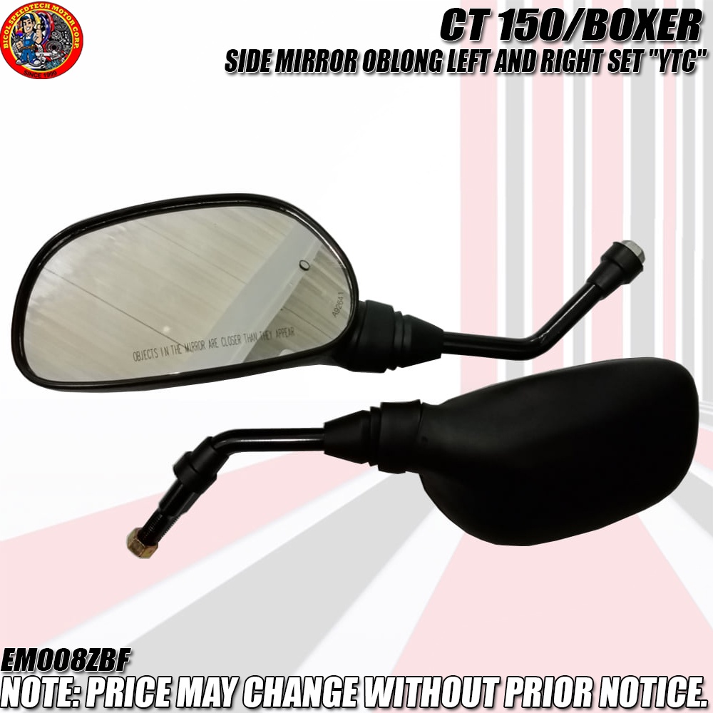 CT 150/BOXER SIDE MIRROR OBLONG LEFT AND RIGHT SET (EM008ZBF) | Shopee ...