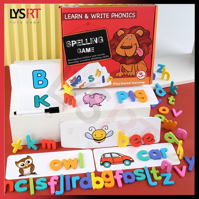 Kids Puzzle Alphabet Spelling Game Kids Jigsaw Toys Early Educational ...