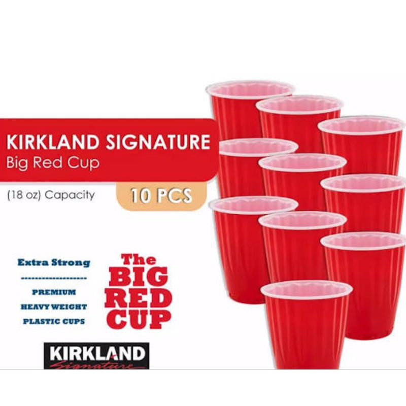 Kirkland Signature Chinet The Big Red Cup 10pcs | Shopee Philippines