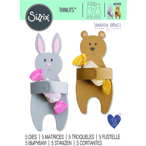 Sizzix Thinlits Dies - Bunny & Bear Hugs | Shopee Philippines